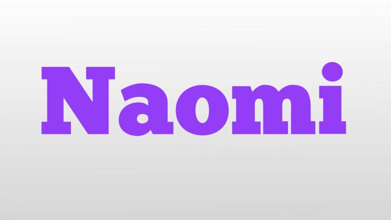 Naomi Name Meaning | What does the name Naomi mean? - Hi Wild Flower